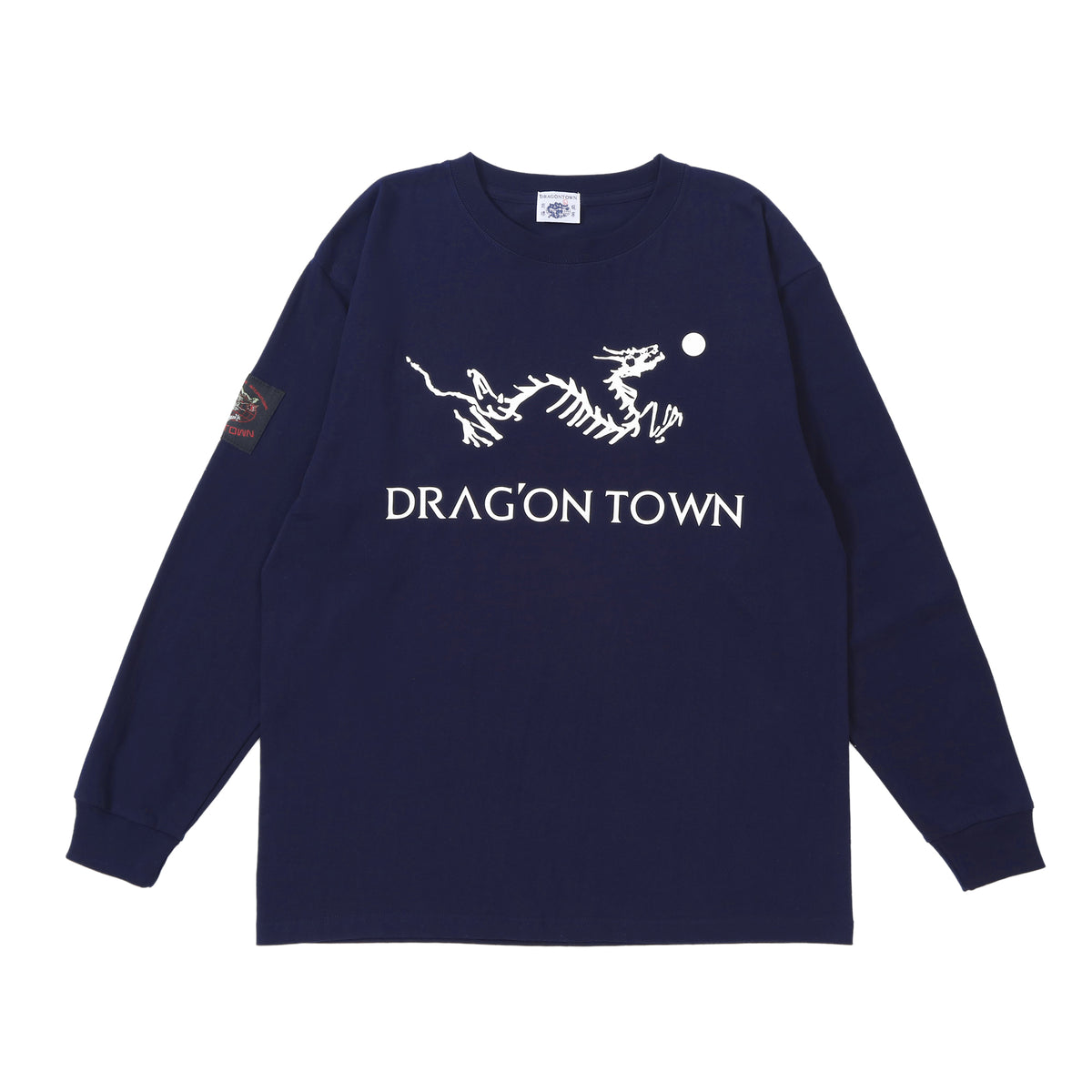 "DragonTown" - D.T/eryx Long Sleeve - Navy – WILDSTYLE RECORDS