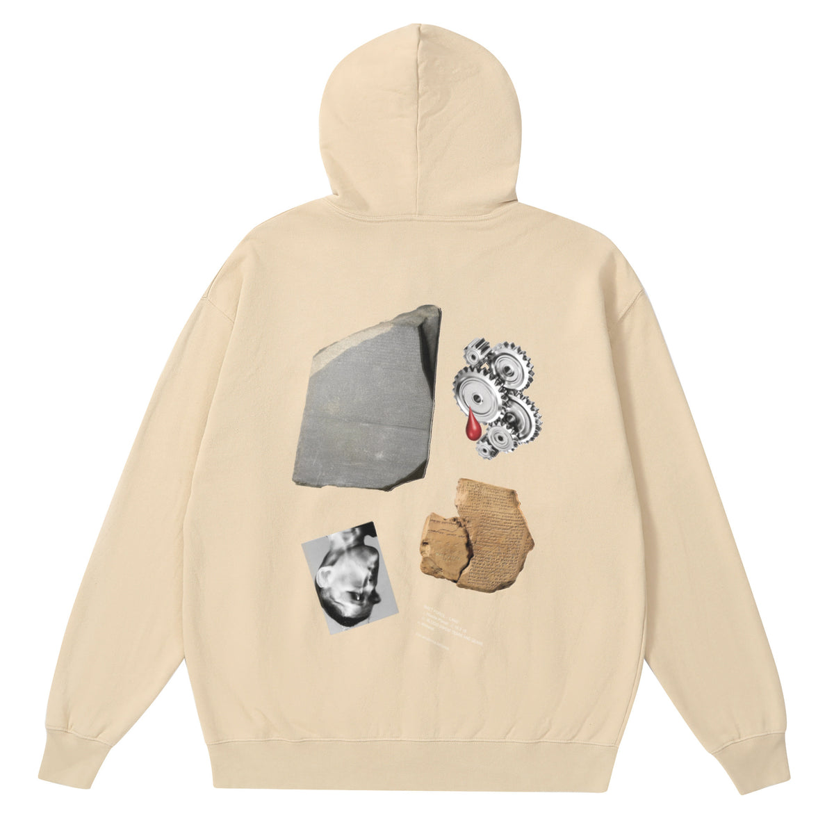 Matt Force - "LAND" Zip up (Beige) – WILDSTYLE RECORDS